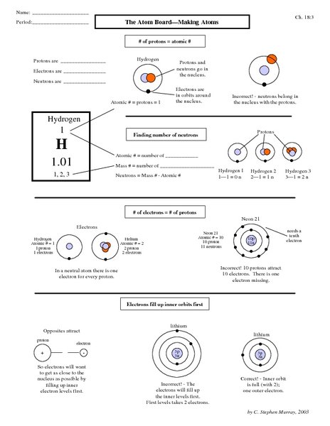 Bohr Model Of The Atom Worksheet Free Worksheets Library | Free ...