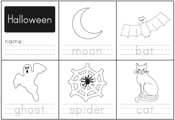 Halloween Handwriting Printable | Free Worksheets Samples