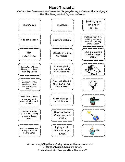 Heat Transfer Worksheets Free Worksheets Library | Free Worksheets Samples