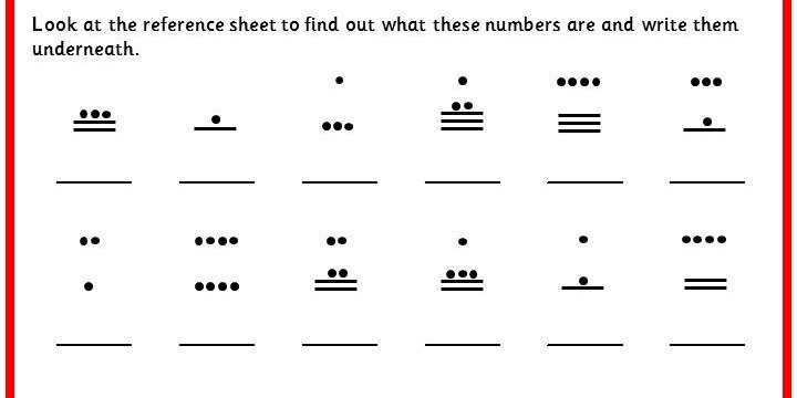 Maya Maths | Free Worksheets Samples