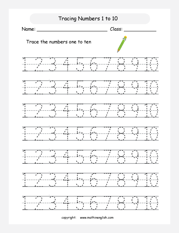 Number Writing Worksheets | Free Worksheets Samples