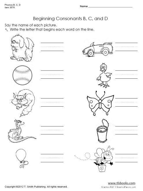 Phonics D Worksheets