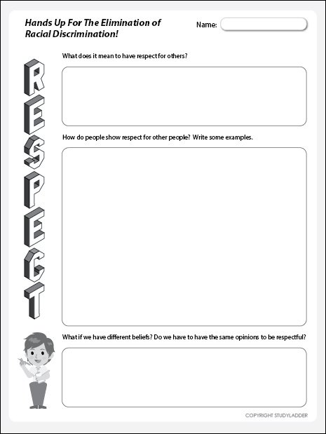 Respect Worksheet, Theme Based Learning Skills Online, Interactive ...