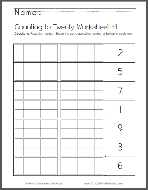 Set Of 8 Counting | Free Worksheets Samples