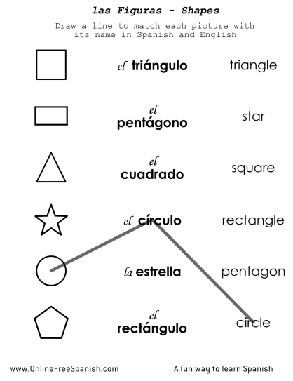 Shapes In Spanish Worksheet Free Worksheets Library | Free Worksheets ...