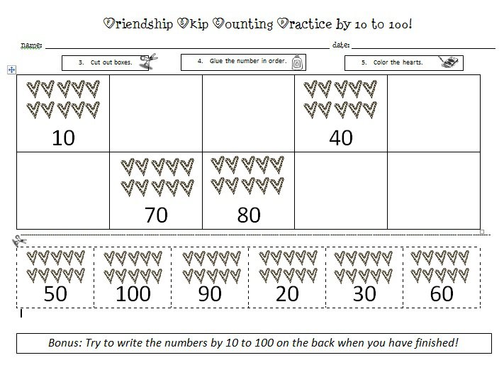 Skip Counting By 5 10 100 Worksheets