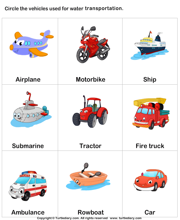 Water Transportation Worksheets water-transportation-worksheets