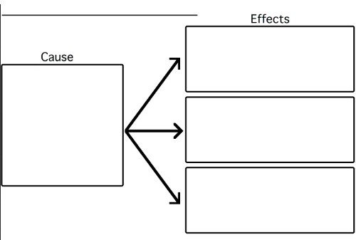 Cause And Effect Blank Worksheets