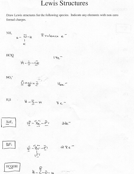 Best Ideas Of Practice Drawing Lewis Structures Worksheets For | Free ...