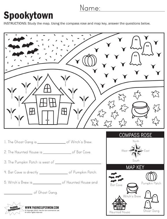 Cardinal Directions Worksheet 1st Grade Worksheets For All | Free ...