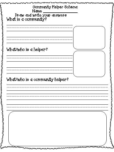 Community Helpers Worksheets 1st Grade