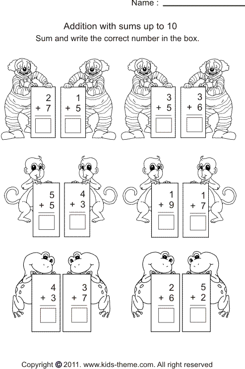 Simple Addition Worksheets | Free Worksheets Samples