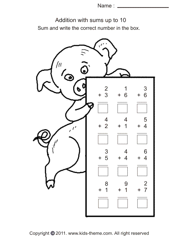 Simple Addition Worksheets | Free Worksheets Samples