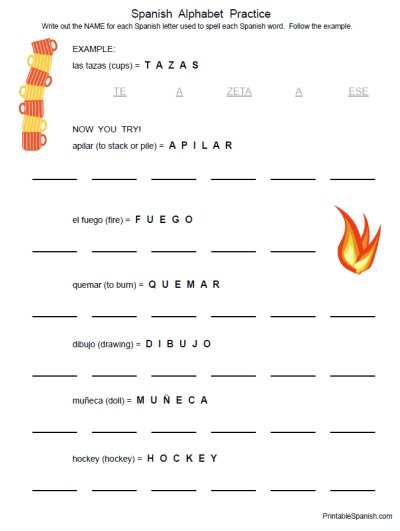 Spanish Alphabet Worksheet Free Worksheets Library | Free Worksheets ...