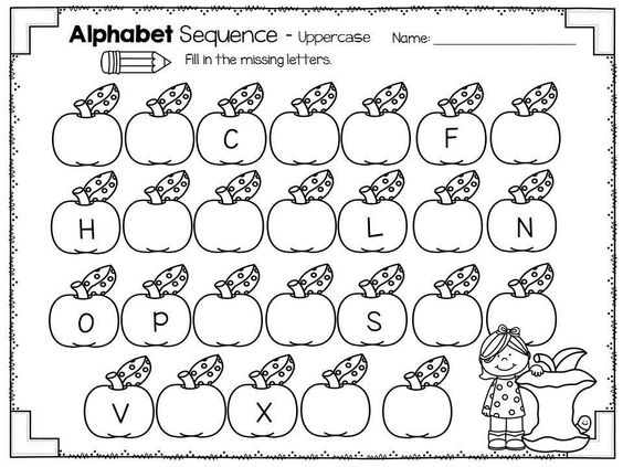 Alphabet Sequence Worksheet Worksheets For All | Free Worksheets Samples