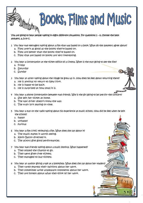 Film Music Worksheets