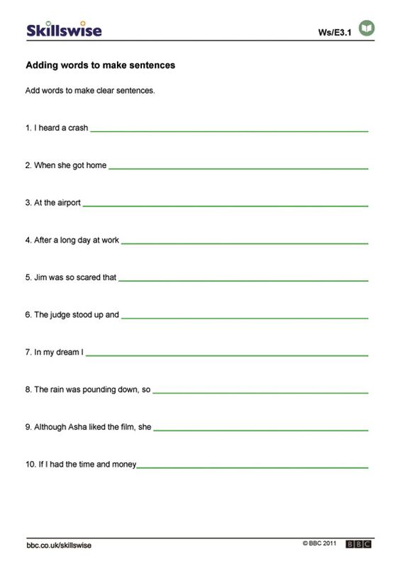 Bunch Ideas Of 6th Grade Sentence Structure Worksheets With | Free ...