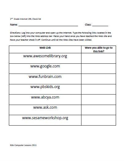 Computer Basics Worksheets Worksheets For All | Free Worksheets Samples