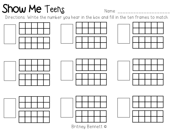 Double Ten Frame Worksheets Worksheets For All | Free Worksheets Samples