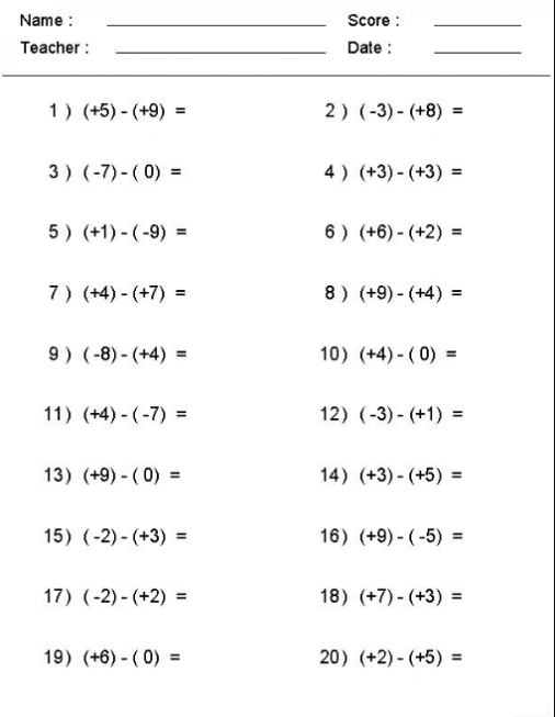 Free Printable 8th Grade Math Worksheets With Answers | Free Worksheets ...
