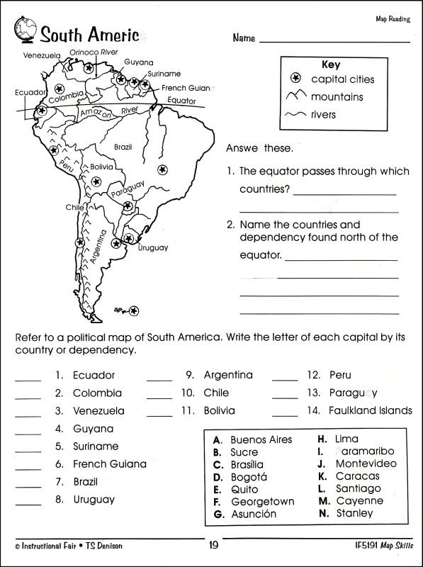 Map Reading Practice Worksheets Worksheets For All | Free Worksheets ...