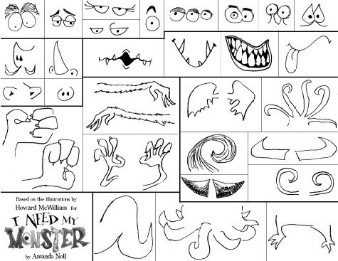 Esl Monster Body Parts Worksheets
