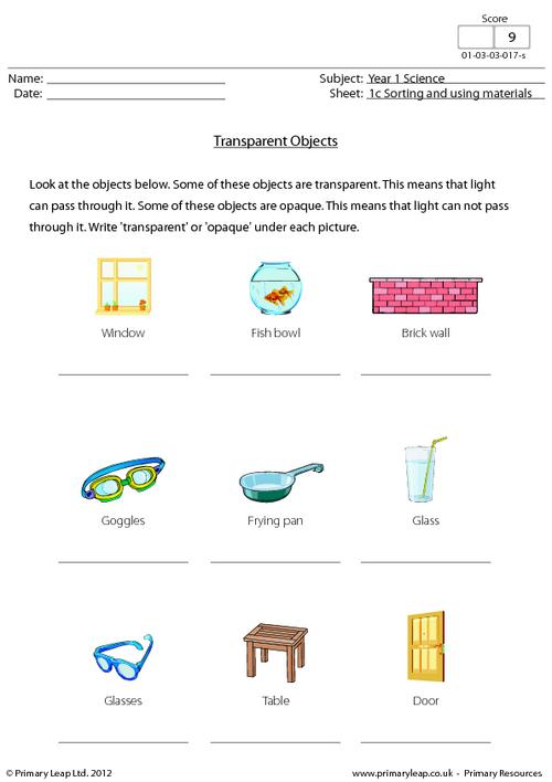 Hard And Soft Objects Printable Worksheets