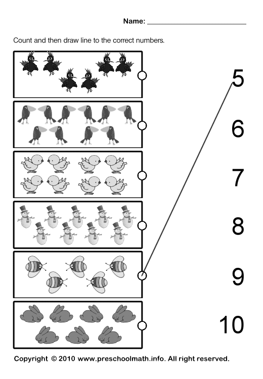 Printable Math Activities For Kindergarten Worksheets For All | Free ...