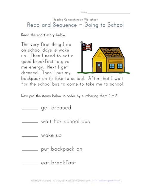 Read And Sequence Worksheet | Free Worksheets Samples