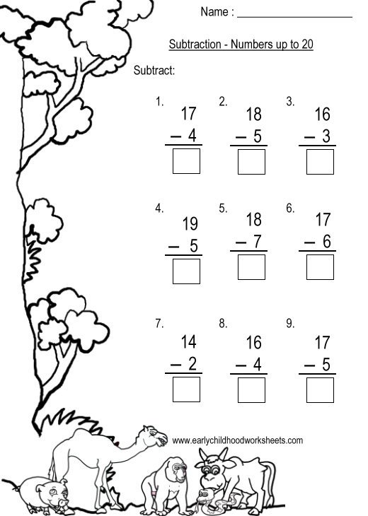 Vertical Subtraction Worksheets For Worksheets For All | Free ...