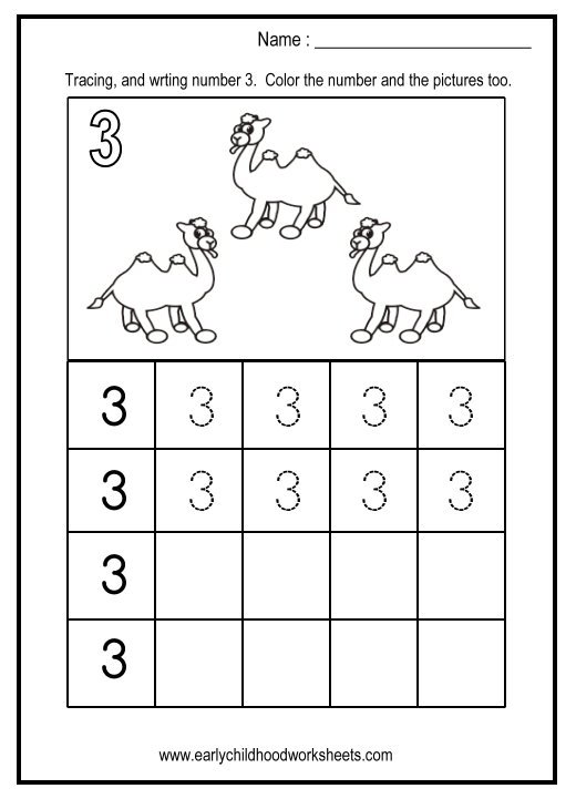 Writing Number Worksheets For Preschool And Kindergarten | Free ...