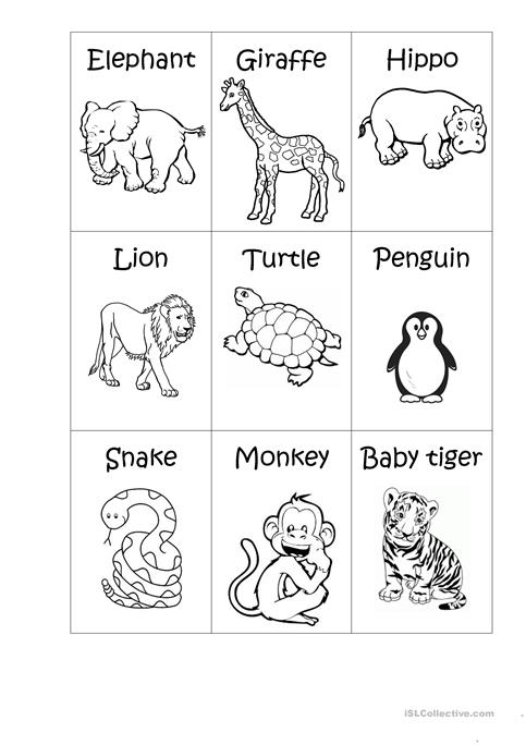 Zoo Animals | Free Worksheets Samples