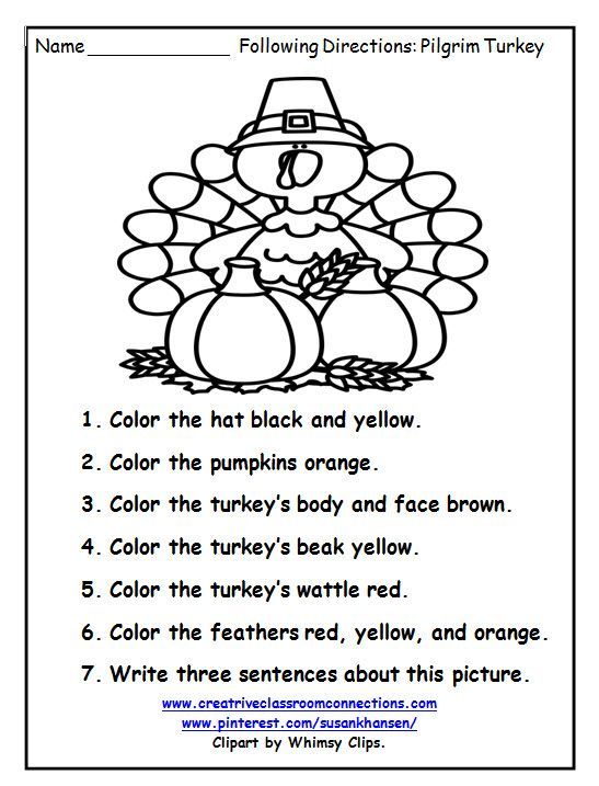 Thanksgiving Therapy Worksheets