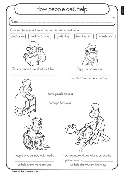 Life Skill Worksheets For Grade 2