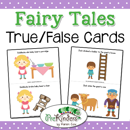 Fairy Tale Worksheets For Kindergarten