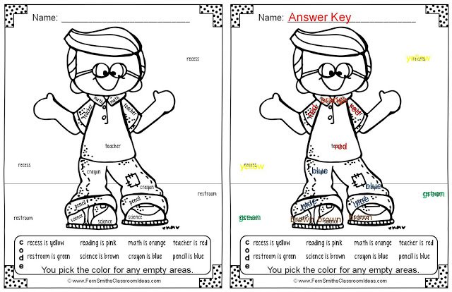 Color Vocabulary Worksheets