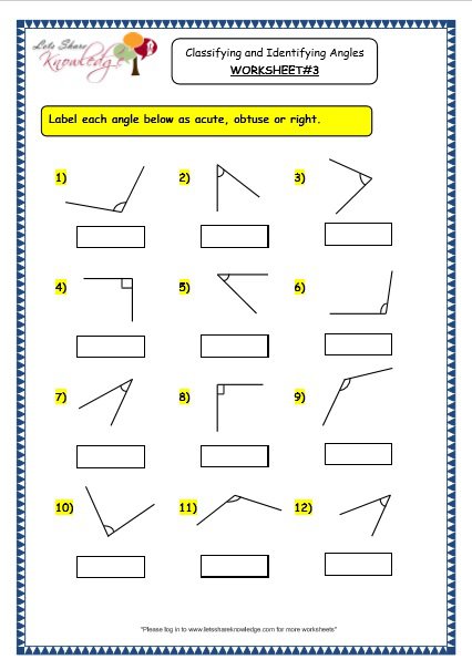 Grade 3 Maths Worksheets (14 7 Geometry Classifying And | Free ...