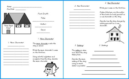 House Book Report Project Templates, Worksheets, Grading Rubric | Free ...