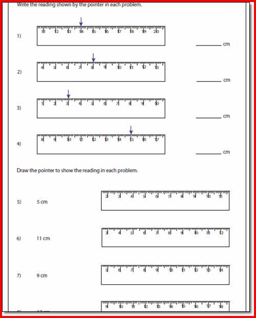 Reading Ruler Worksheets