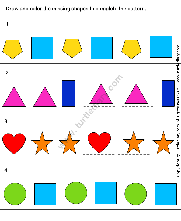 Pattern Match Worksheet31 | Free Worksheets Samples