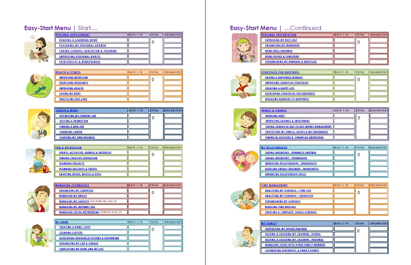 Life Planning Worksheets