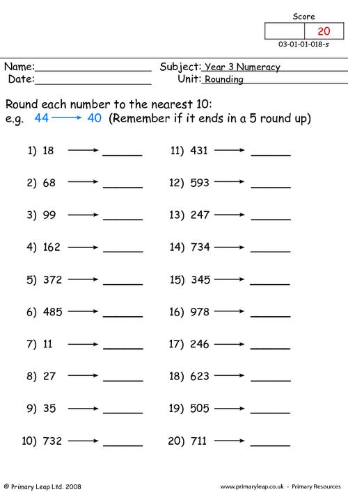 Rounding Off Numbers Worksheet Worksheets For All | Free Worksheets Samples