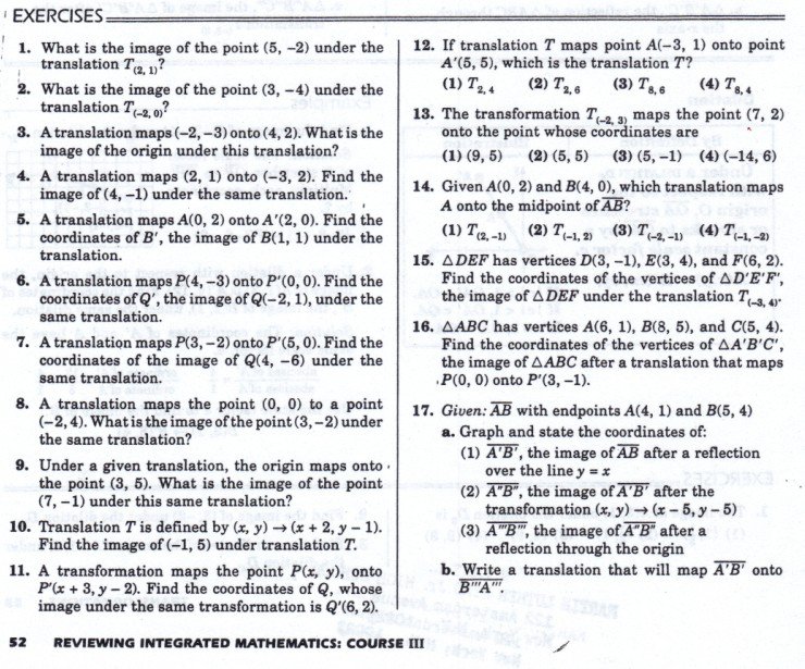 Transformations Geometry Worksheets Worksheets For All | Free ...