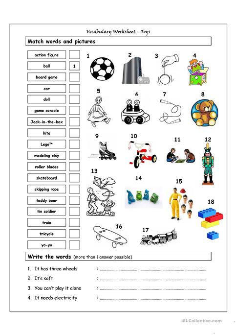 Vocabulary Matching Worksheet | Free Worksheets Samples