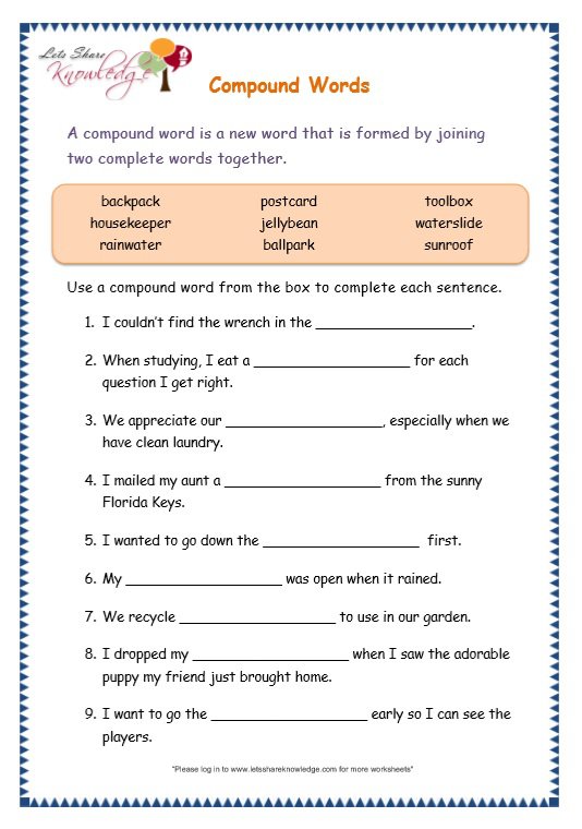 Grade 3 Grammar Worksheets | Free Worksheets Samples