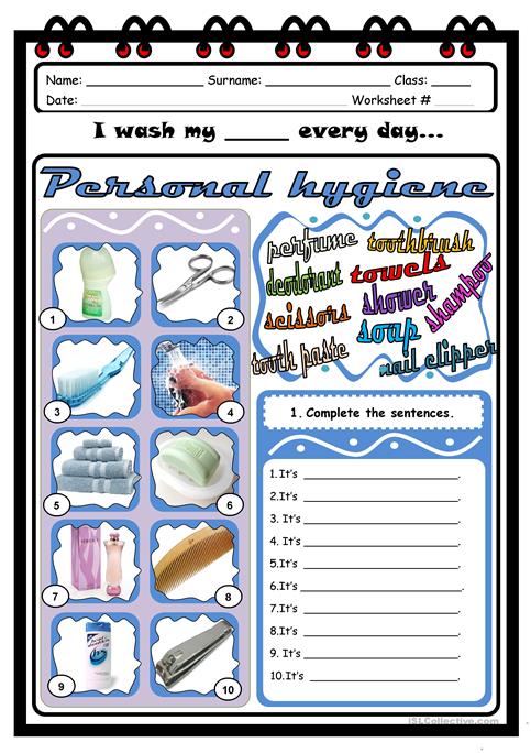Personal Hygiene Worksheet | Free Worksheets Samples