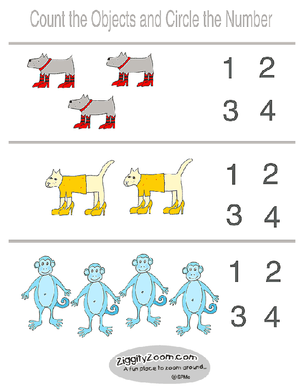 Preschool Number Worksheets Printable
