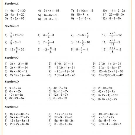 Grade 11 Math Worksheets Printable