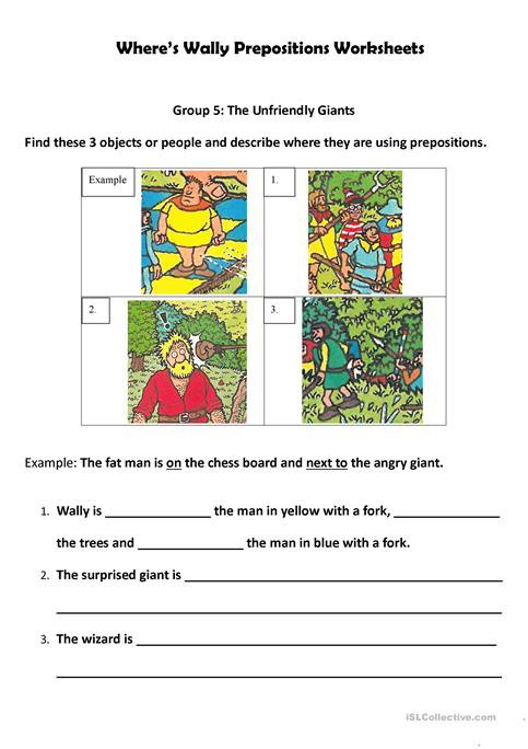 Where’s Waldo Worksheets