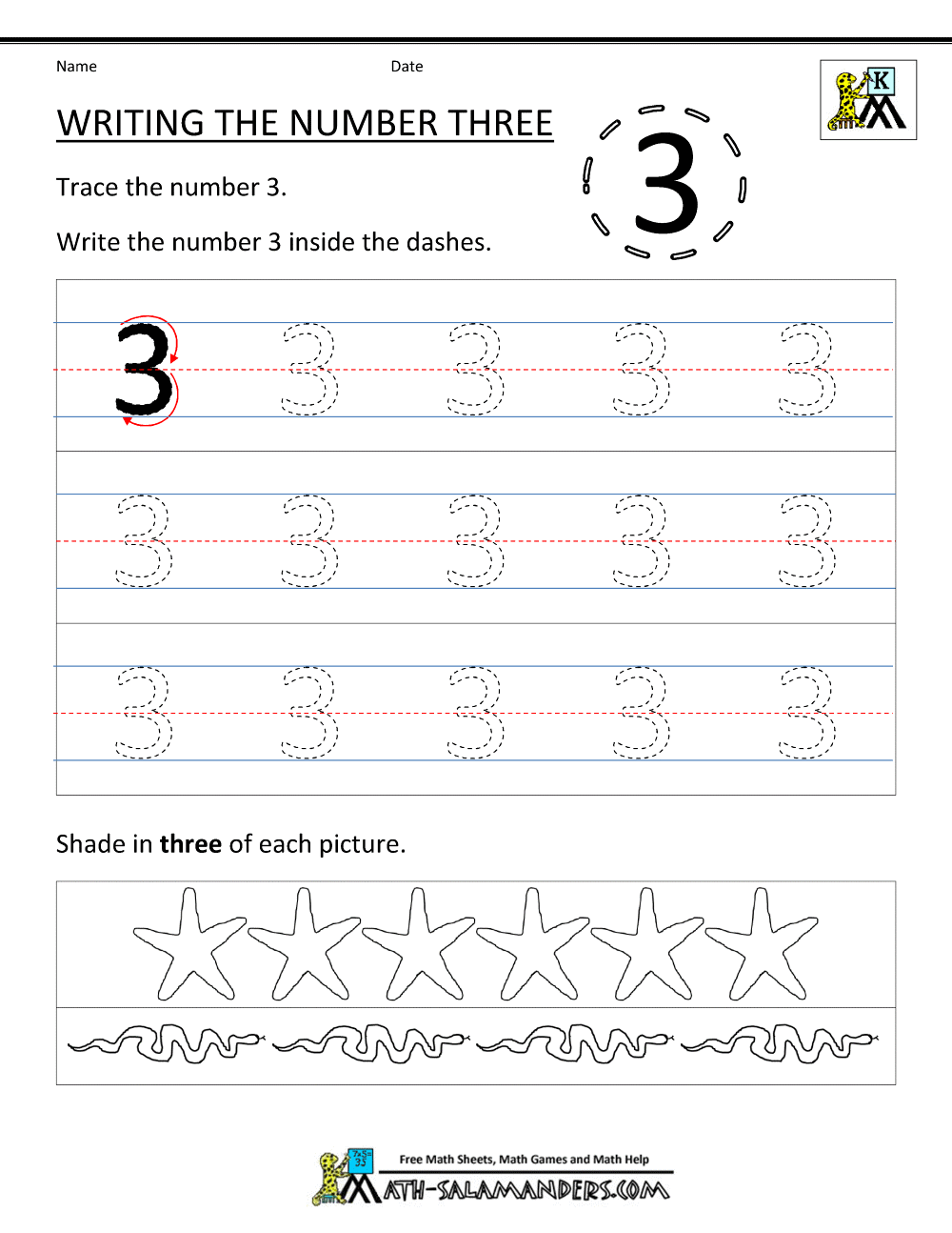 3 Worksheets | Free Worksheets Samples